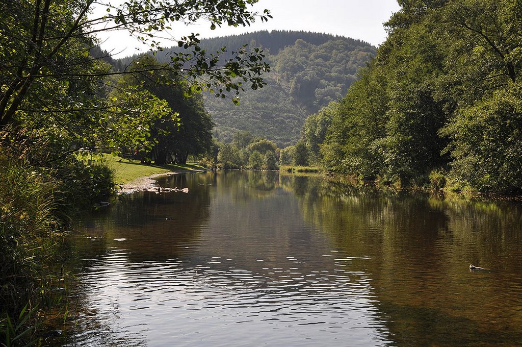 Het strand van Maboge aan de Ourthe - Le Ciel et La Roche